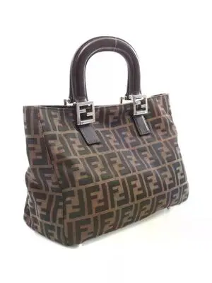 Fendi 2000s Zucca Canvas Tote Bag
