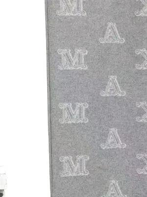 Max Mara Logo-jacquard Fringed Scarf