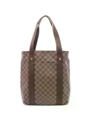LOUIS VUITTON 2008 Beaubourg Damier Ebene Tote Bag - Brown
