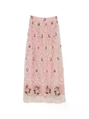 Agua Bendita Tangelo Maxi Skirt