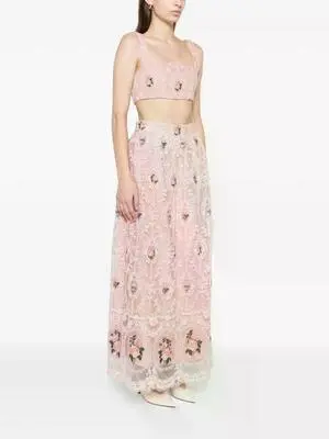 Agua Bendita Tangelo Maxi Skirt