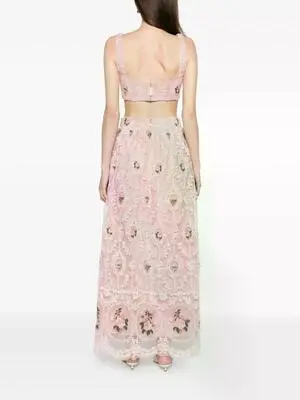 Agua Bendita Tangelo Maxi Skirt