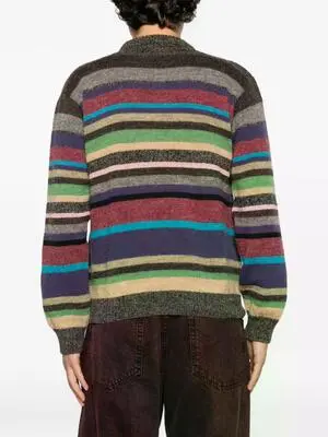 MAGLIANO Striped Intarsia-knit Sweater
