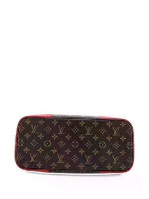 LOUIS VUITTON Flandrin Handbag Monogram Canvas And Leather Tote Bag - Red