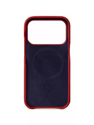 MAISON DE SABRE Leather Iphone 18 Pro Phone Case - Red