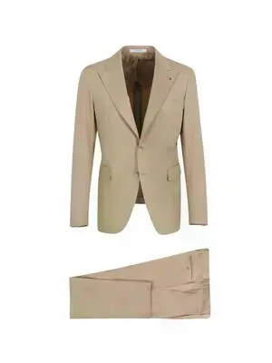 Tagliatore Peak-lapel Single-breasted Suit - Neutrals