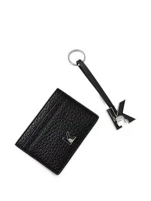 Karl Lagerfeld Logo-plaque Cardholder And Keyring Set
