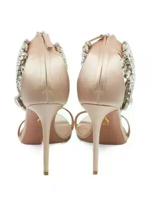 AQUAZZURA Gem Palace Sandals - Neutrals