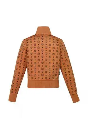 Mcm Adidas X Fc Bayern Monogram-print Logo-patch Track Jacket