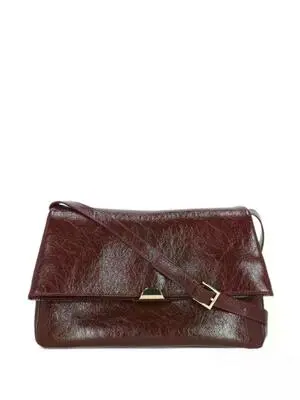 THEMOIRE Crinkled-finish Shoulder Bag - Red