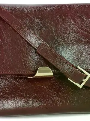 THEMOIRE Crinkled-finish Shoulder Bag