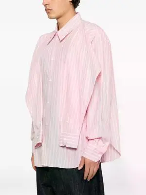 CHARLES JEFFREY Stripe-print Trompe-l'oeil Shirt