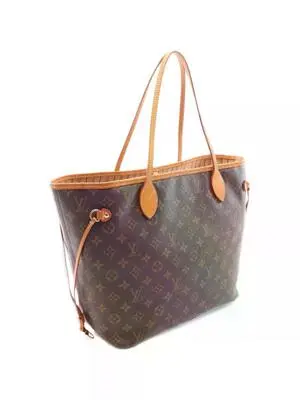 LOUIS VUITTON 2007 Mm Neverfull Monogram Tote Bag - Brown
