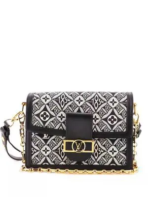 LOUIS VUITTON Dauphine Shoulder Bag Limited Edition Since 1854 Monogram Jacquard Mm Crossbody Bag - Black
