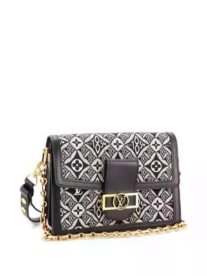 LOUIS VUITTON Dauphine Shoulder Bag Limited Edition Since 1854 Monogram Jacquard Mm Crossbody Bag
