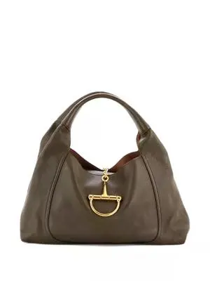 Gucci Softbit Leather Maxi Hobo Bag - Green