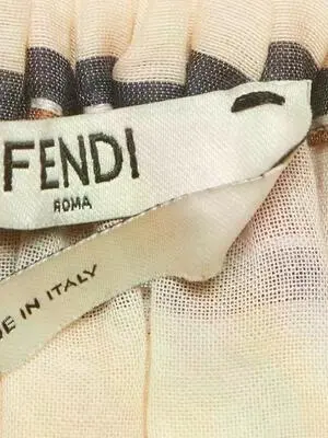 Fendi Striped Cut-out Maxi Dress
