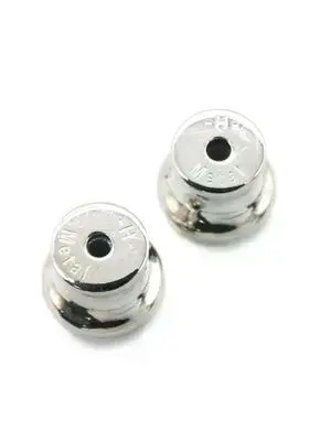 Hermès 2010s Buffalo Horn Drop Earrings - Silver