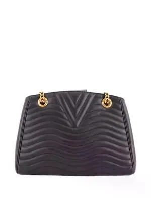 LOUIS VUITTON New Wave Chain Tote Quilted Leather Shoulder Bag