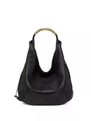 Moschino Ciao Leather Shoulder Bag - Black