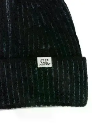 C.P. COMPANY Ribbed-knit Beanie Hat - Blue