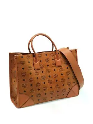 Mcm Large Visetos Logo-print Tote Bag