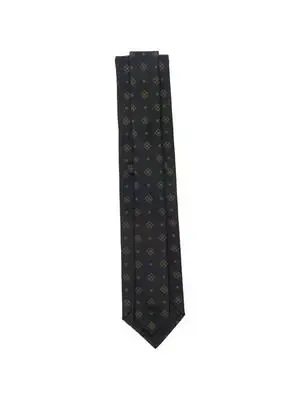 Brioni Geometric-pattern Silk Tie