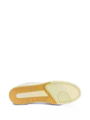 Palm Angels University Leather Sneakers - White