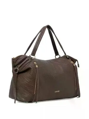 Liu Jo Pebbled-texture Zip-detail Tote Bag