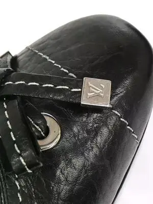 LOUIS VUITTON Bow Leather Boots
