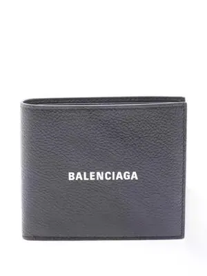Balenciaga 2020s Logo Bi-fold Wallet - Black