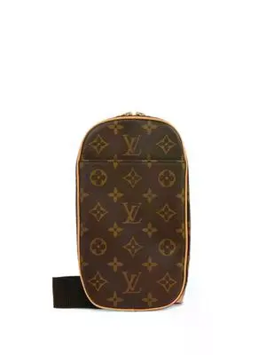 LOUIS VUITTON 2004 Pochette Gange Monogram Belt Bag - Brown