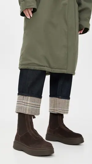 Varley Corian Zip Front Ankle Boots