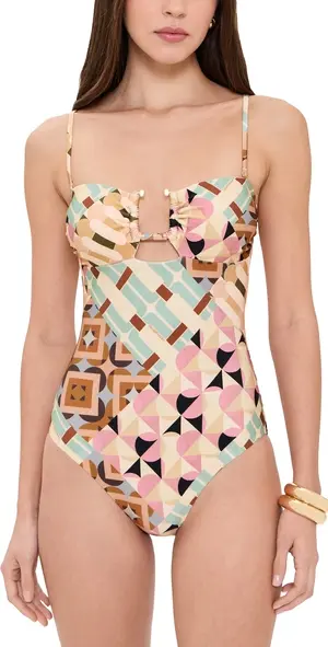 Zimmermann Fairlight Enamel Trim Piece - Geo Patchwork