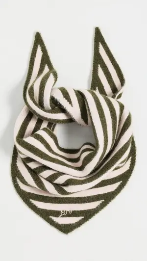 DAMSON MADDER Striped Triangle Scarf
