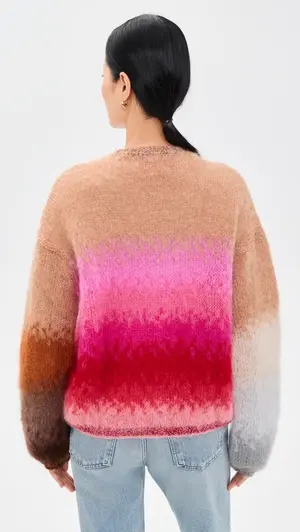 ROSE CARMINE Little Tie Dye Cardigan