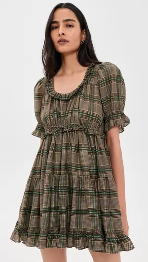 Sea Charly Plaid Mini Dress