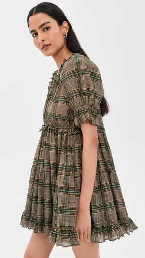 Sea Charly Plaid Mini Dress