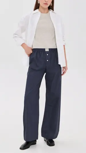Comme Si La Boxer Alta Poplin Pants