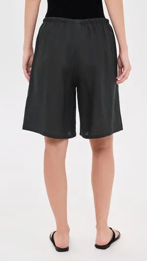 Comme Si Drawstring Bermuda Linen Shorts