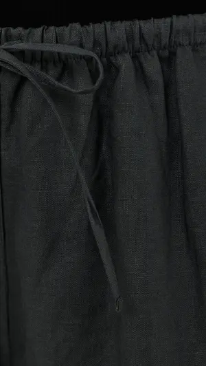 Comme Si Drawstring Bermuda Linen Shorts