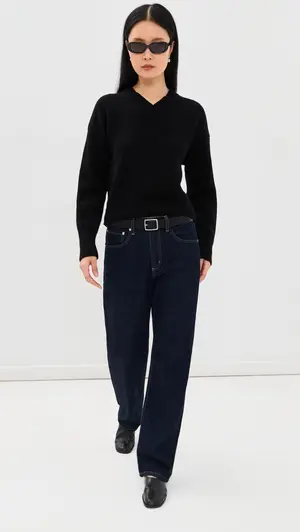 Daughter Sora Slouch V Neck Wool Sweater