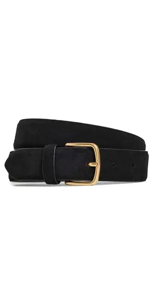 Vince Kaia Suede Belt - Black