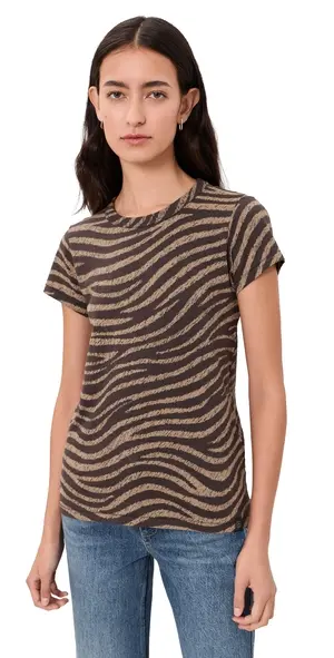 Rag & Bone All Over Print Tee - Brownzebra