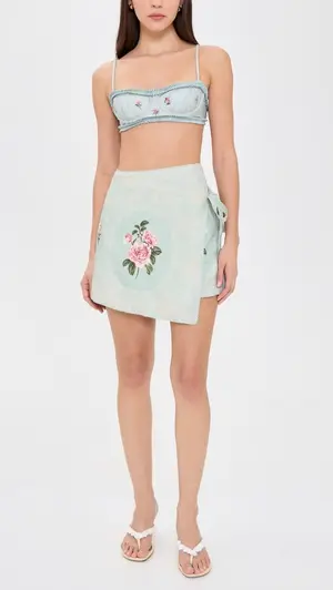 Agua Bendita Luna Nostalgia Coverup Skirt