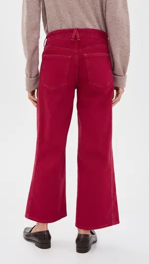 Good American Vintage Mid Wide Crop Jeans