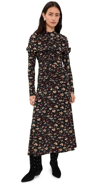 Sea Kaiya Floral Ruffle Midi Dress - Multi