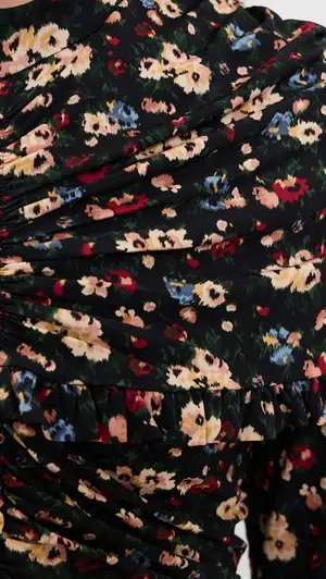 Sea Kaiya Floral Ruffle Midi Dress