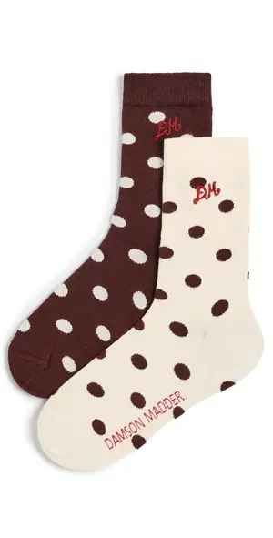 DAMSON MADDER Spot Socks 2-pack - Multi