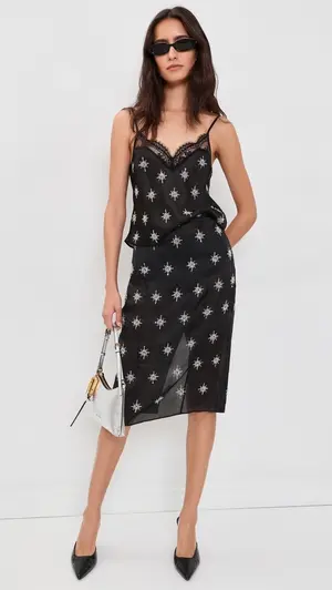 FLEUR DU MAL Star Embellished Skirt